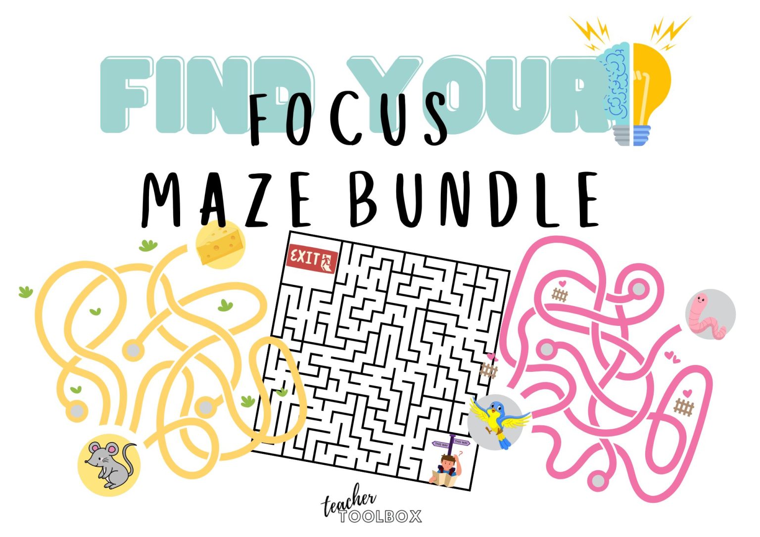 Find Your Focus: Maze Bundle - Teacher Toolbox