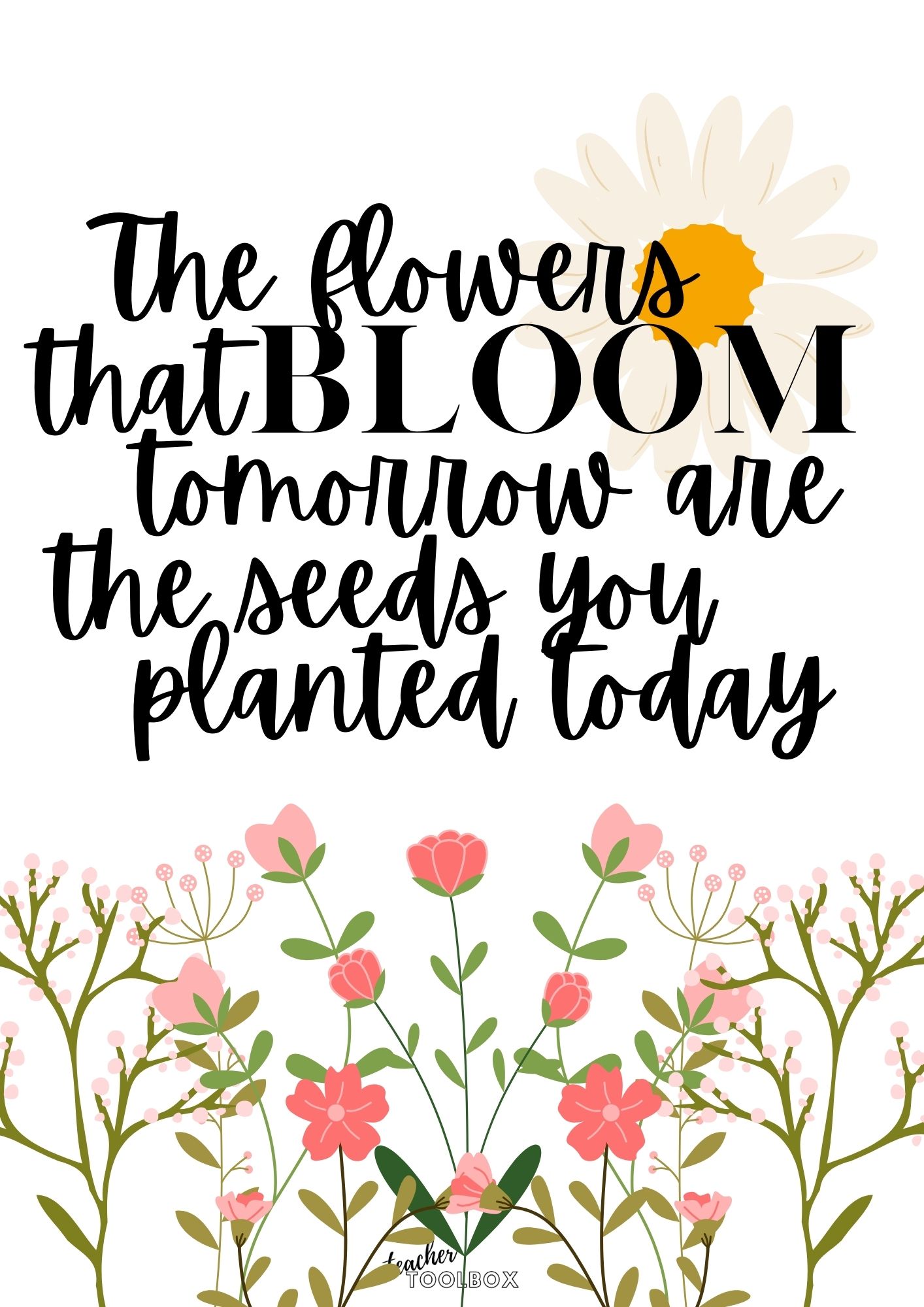 FREE Cute Classroom Wall Prints - Teacher Toolbox