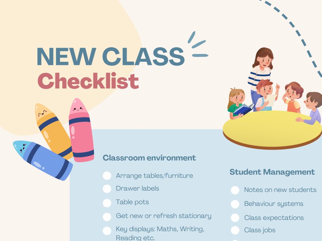 New Class Checklist - Teacher Toolbox